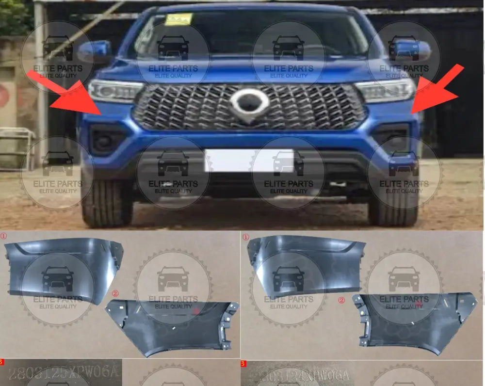 GWM POER Original Front Bumper Trims – Elite Parts