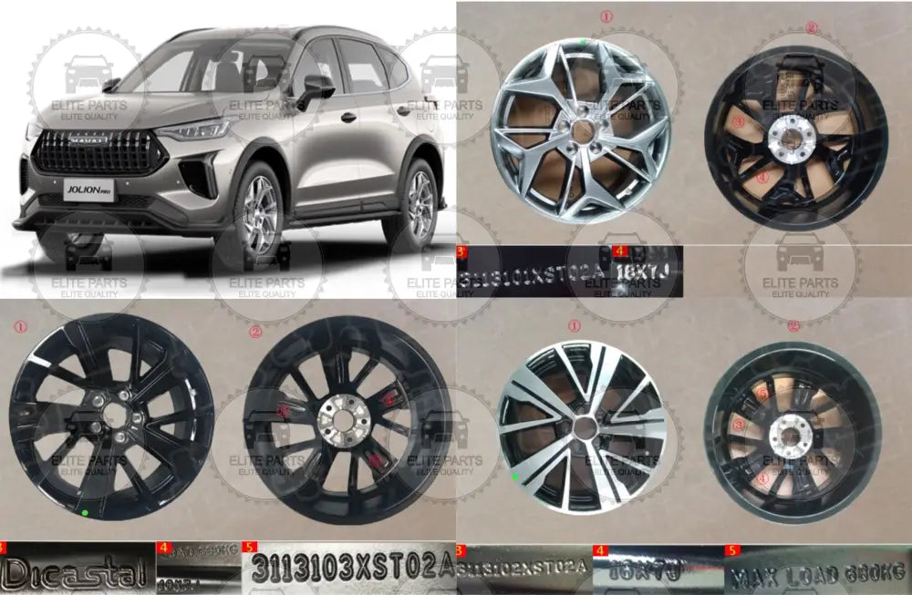 HAVAL Jolion Pro Original 18X7J Alloy Rim Assembly – Elite Parts